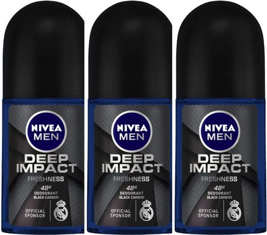 Nivea Deep Deo Roller - 3 x 50 ml | bol