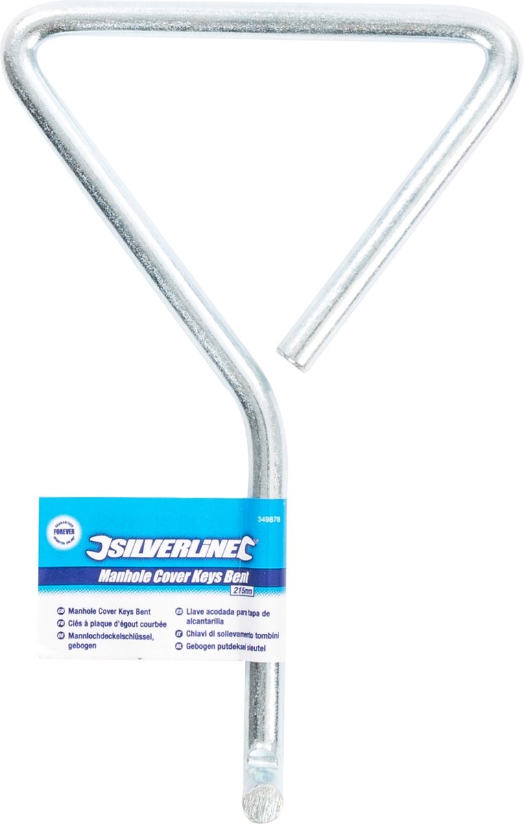 Silverline Gebogen Putdeksel Sleutel - 20 cm | bol
