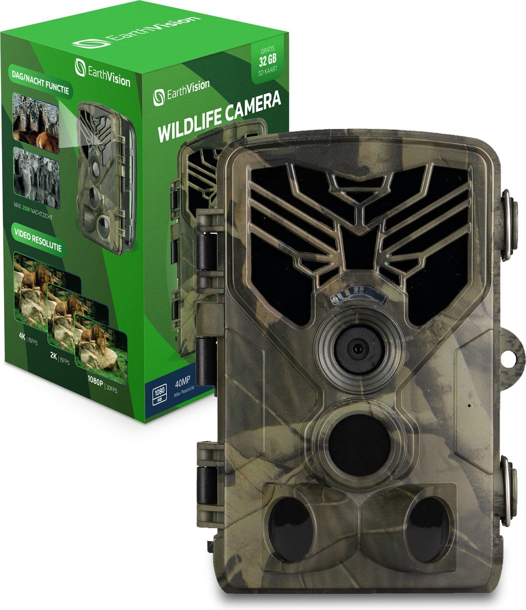 EarthVision Wildcamera Swan - Wifi- Nachtzicht - Professionele 1296P Wildlife camera -... | bol