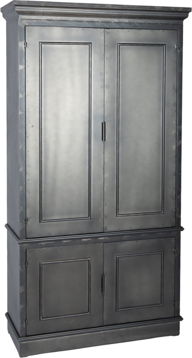 PTMD Kast Classic Metal Brass Met 3 Planken | bol.com