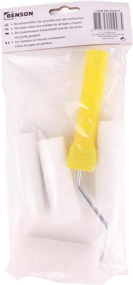 Benson Lakset - 4 x Verfroller en Verfbeugel - 5 Delig | bol.com