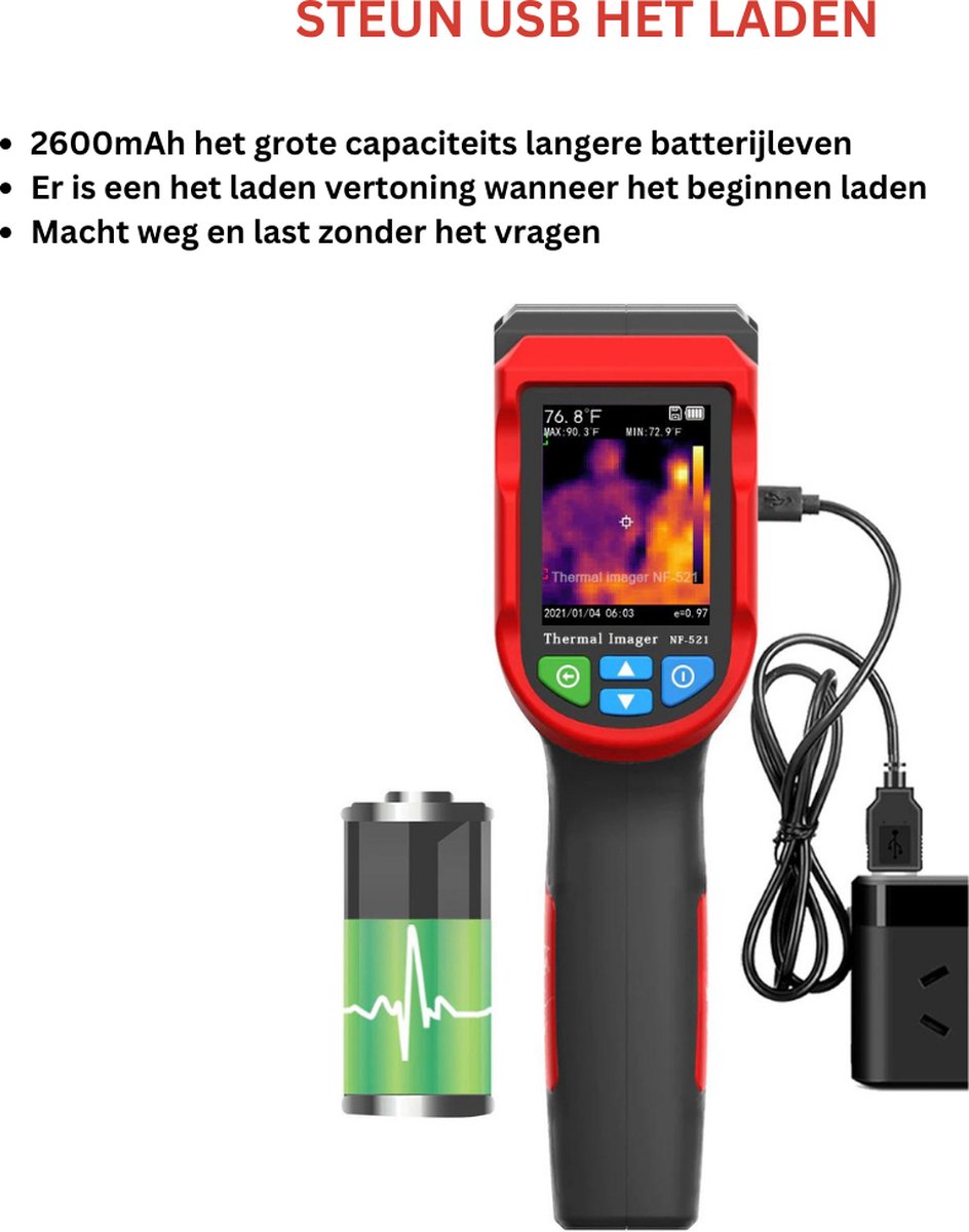 Noyafa Warmtebeeldcamera - Warmtecamera - Infraroodcamera ...