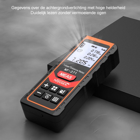 Bolture Lasermeter - Afstandmeter - Meetapparatuur - 40 Meter Bereik ...