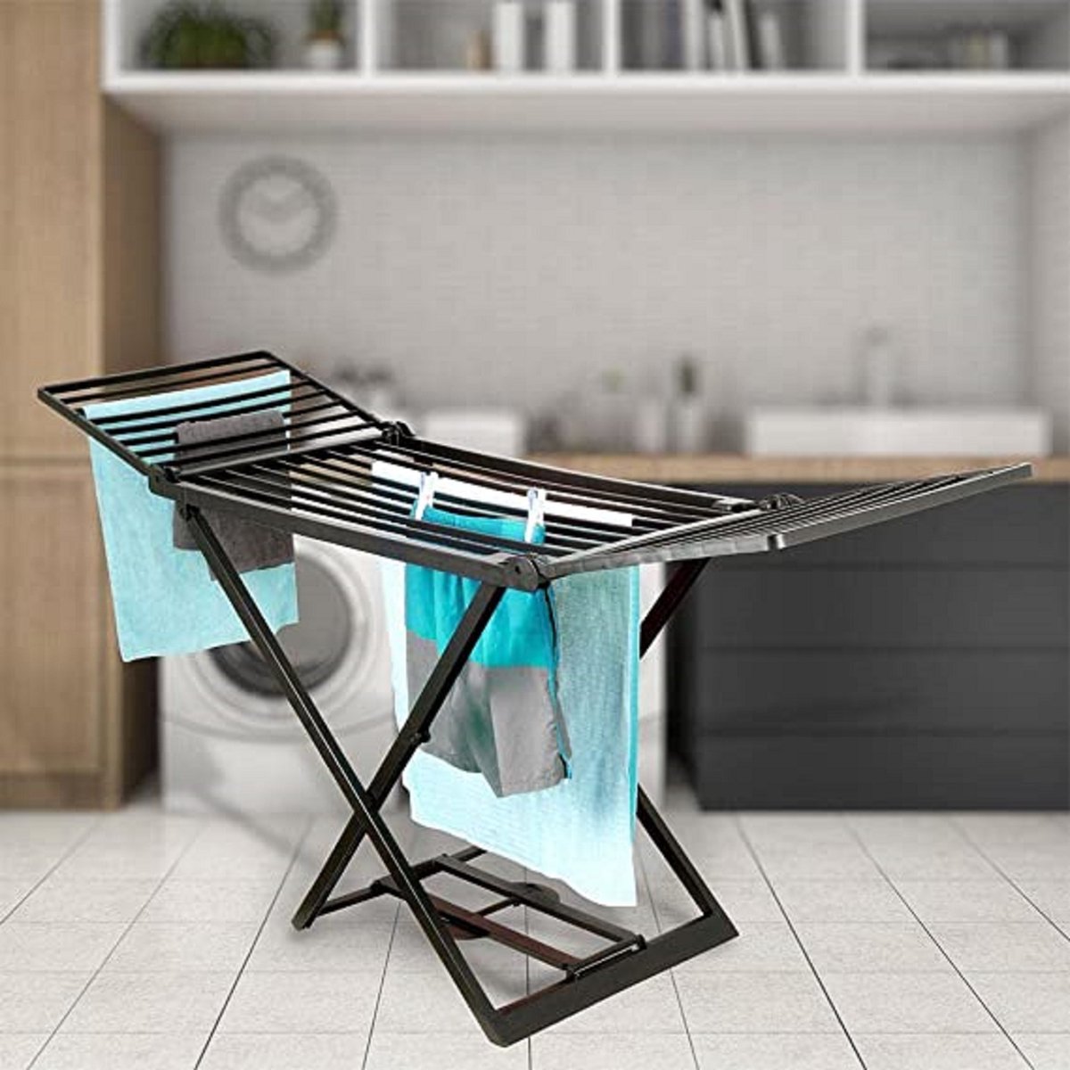 Droogrek voor binnen, wasrek / collapsible laundry rack - opvouwbaar ...