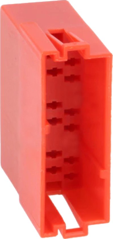 Mini ISO Connector Vrouwelijk - 20-pins - Rood | bol