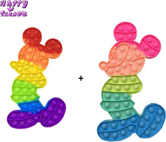 Happy Trendz® Pop it XL 2 Stuks 30 cm Groot - Duo Pakket - Cadeau ...