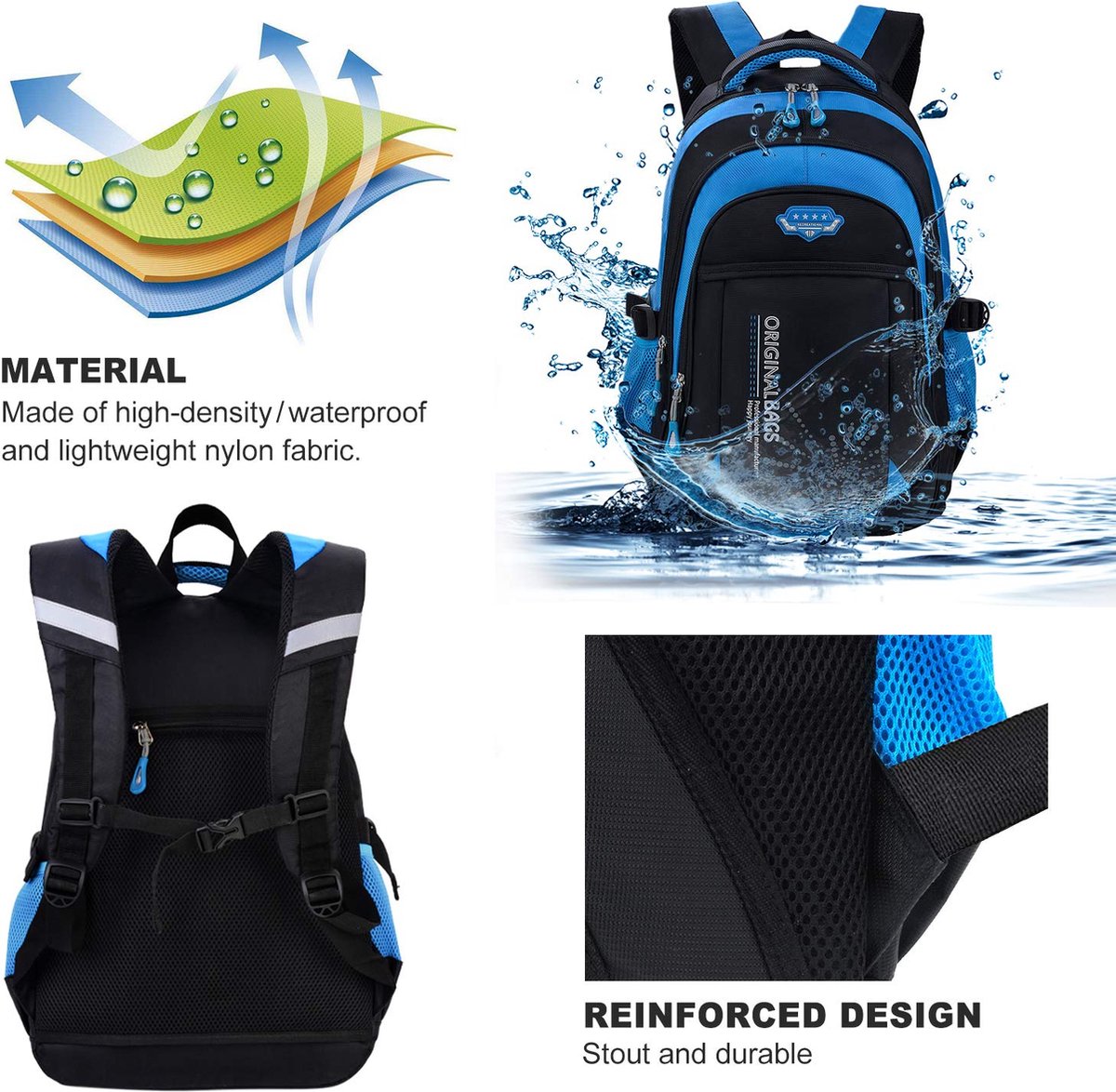 Rugzak, Fanspack Schoolrugzak voor jongens - Kinderrugzak Schoolrugzak ...