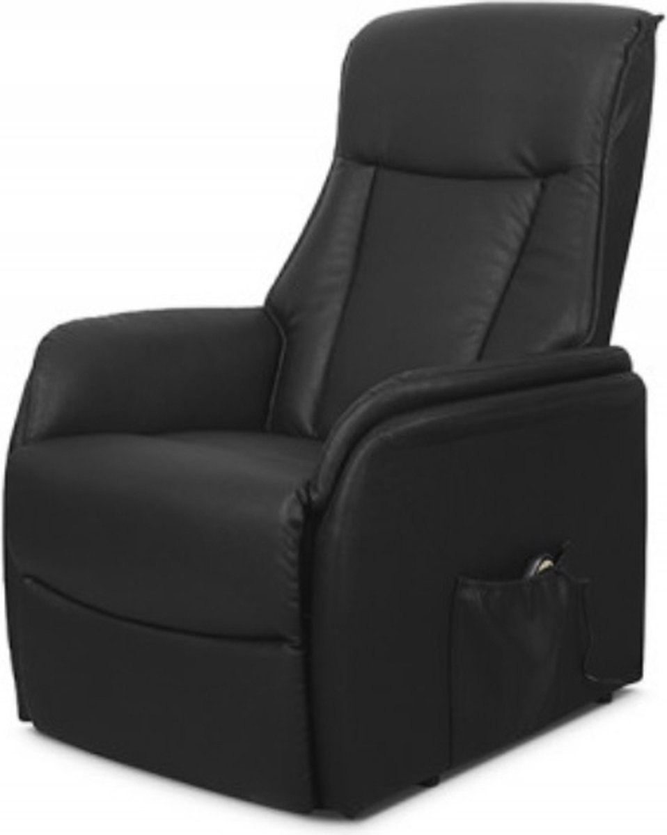 Elektrische relax zetel - Fauteuil - Sta op stoel - Zwart | bol.com