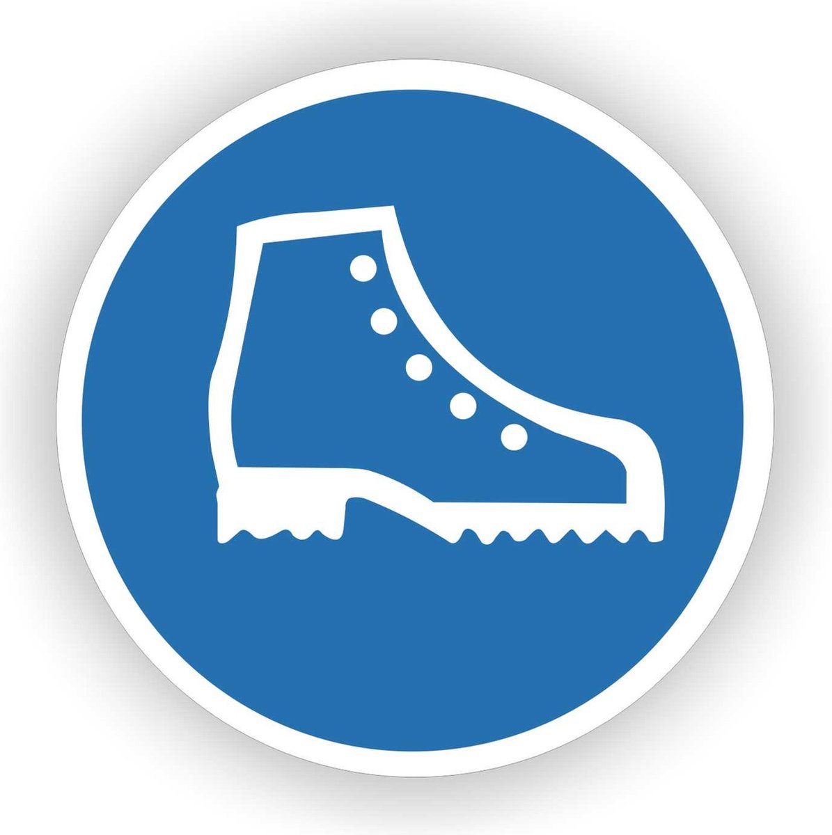 Veiligheidsschoenen verplicht sticker 20 cm. | bol.com