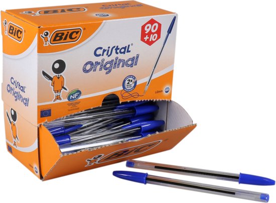 Bic Balpen - samengesteld - blauw - Voordeelverpakking - 3 x 100 stuks ...