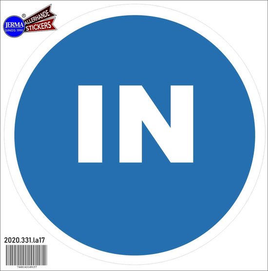 IN deursticker voor bij de ingang | bol