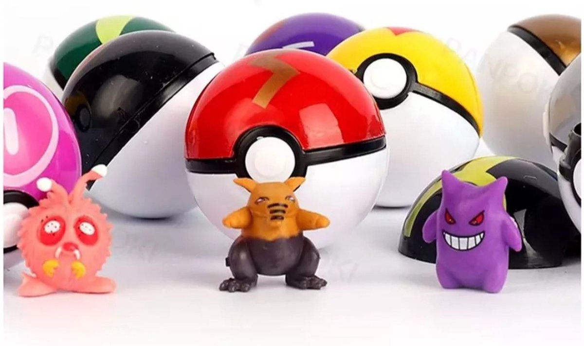 Pokemon pokebol, mini figuren speelset | bol.com