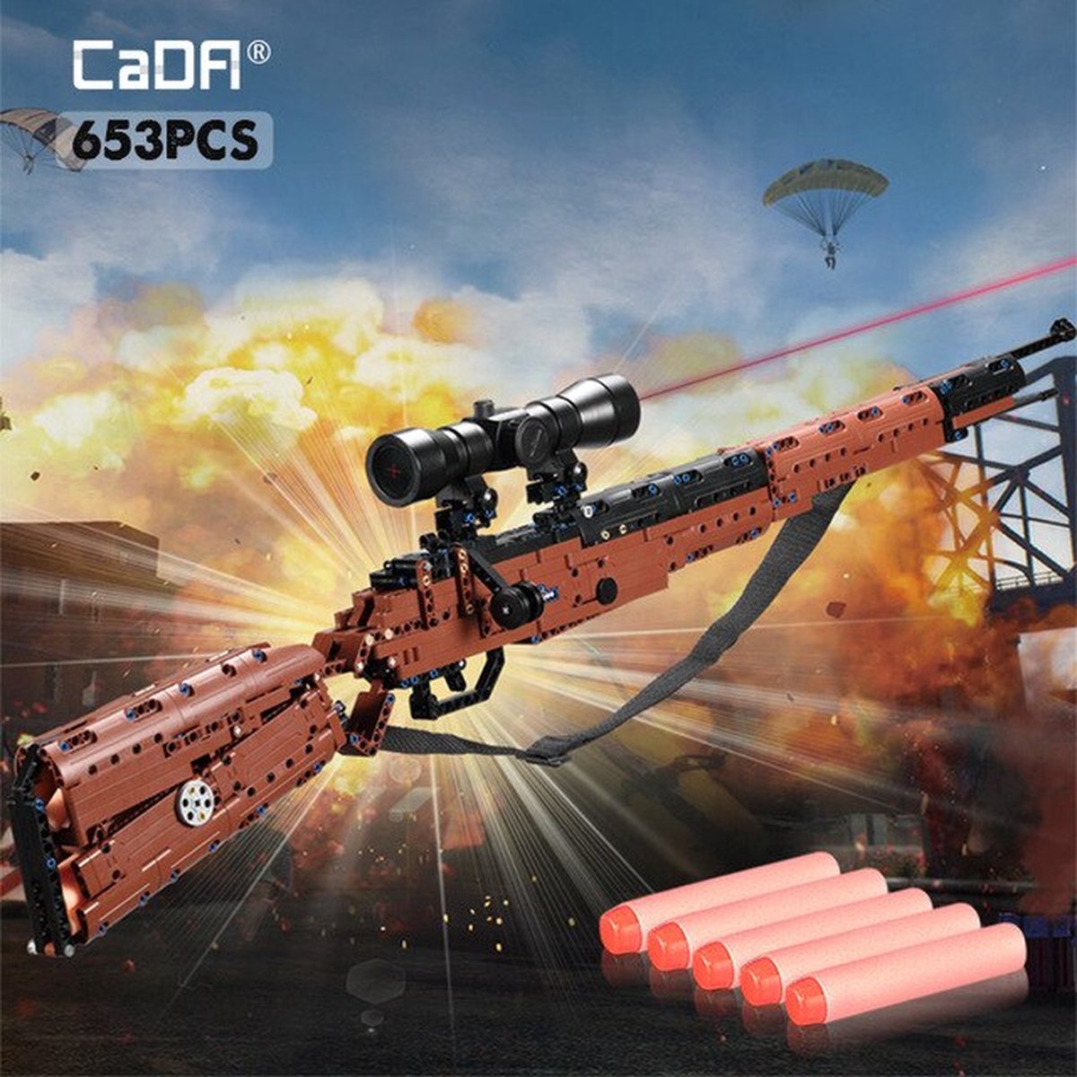 CaDA Swat Militaire WW2 Wapen 98K Desert Eagle Submachine Modellen ...