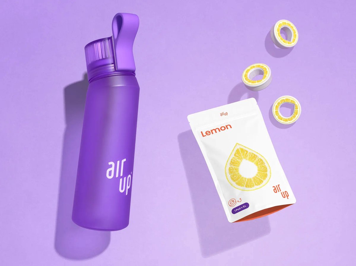 Air Up Drinkfles starterskit - Sunset Purple - Inclusief 3 pods ...