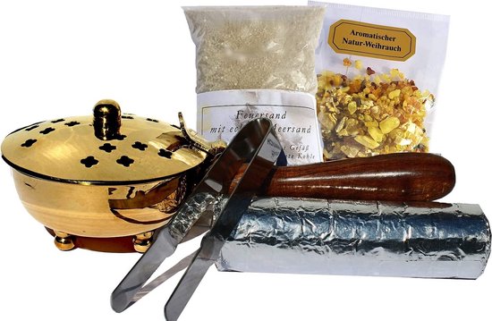 Rookpan Set 5-delig wierookbrander voor het roken van wierook, harsen ...