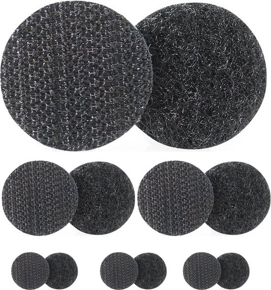 Klittenband Zelfklevend - 69 Stuks in 3 Maten - Velcro - Klittenband ...