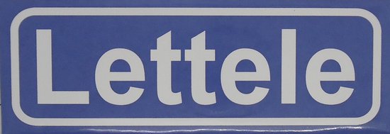 Koelkast magneet plaatsnaambord Lettele. | bol