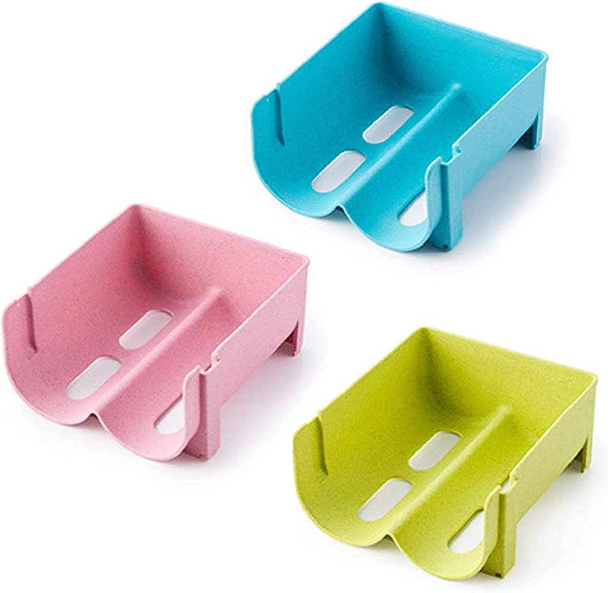3 Pack Plastic Stapelbare Fles Plank, Koelkast Organizer Keukenfles ...