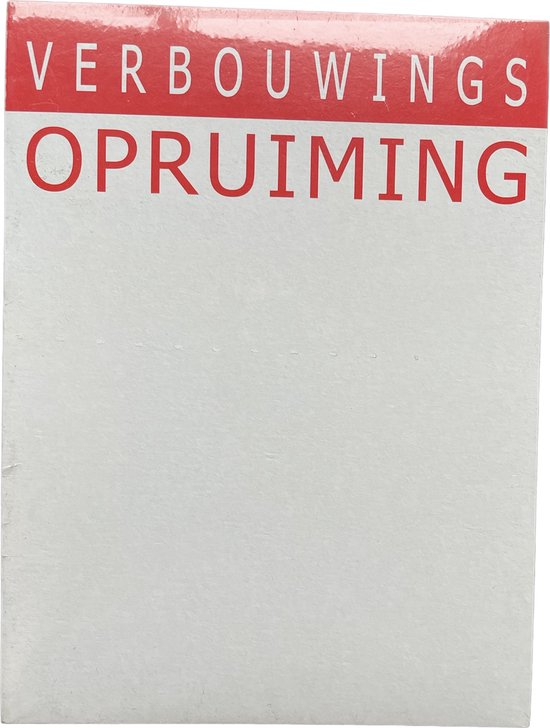 Prijskaart Verbouwings Opruiming 100st | bol.com