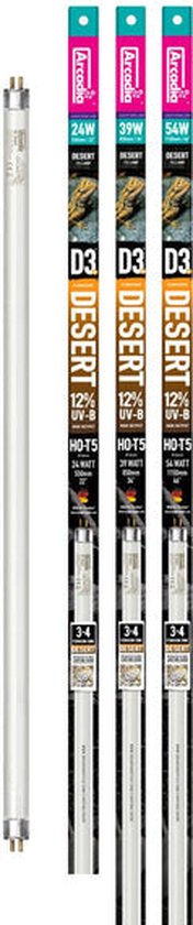 Pro T5 UVB Kit, 12% UV Lamp - 39W (90cm) | bol