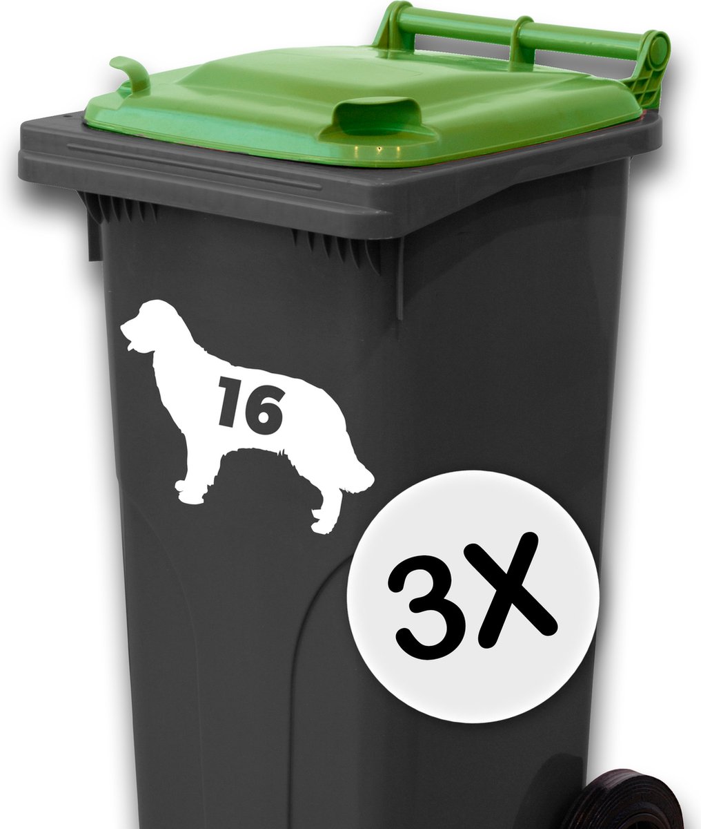 Container sticker hond – Set van 3 Container stickers - Hond - kliko ...