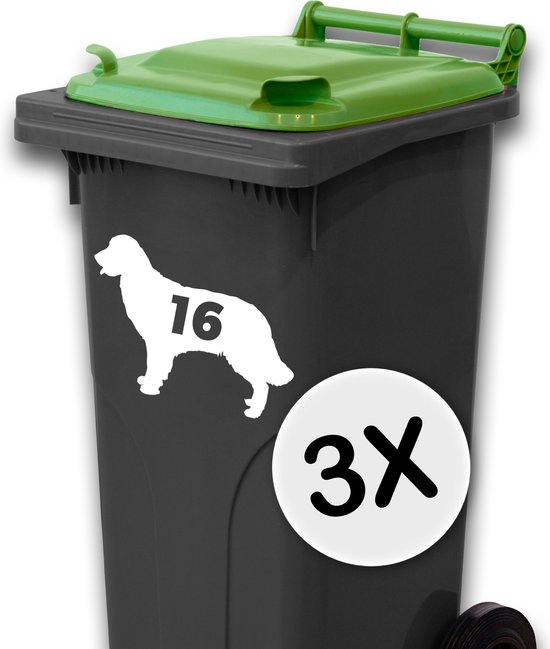Container sticker hond – Set van 3 Container stickers - Hond - kliko ...