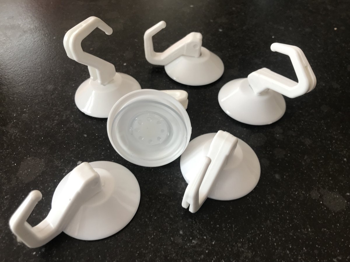 8 witte ophanghaken met zuignap | bol.com