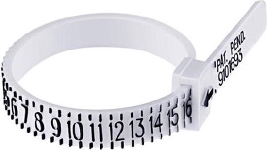 Fako Bijoux® - Ringmaat Meter - Ring Vinger Meetgereedschap - US ...