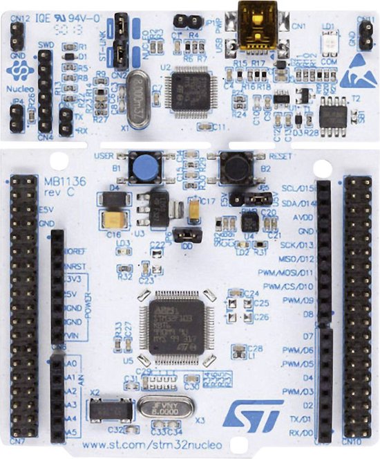 STMicroelectronics Developmentboard NUCLEO-F103RB STM32 F1 Series | bol
