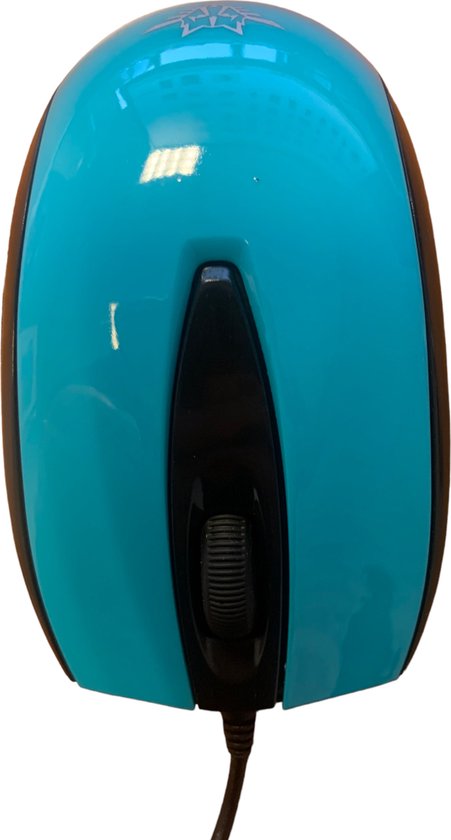 Computer Muis met draad LO10 /Laptop muis met draad kleur Blauw-Zwart ...