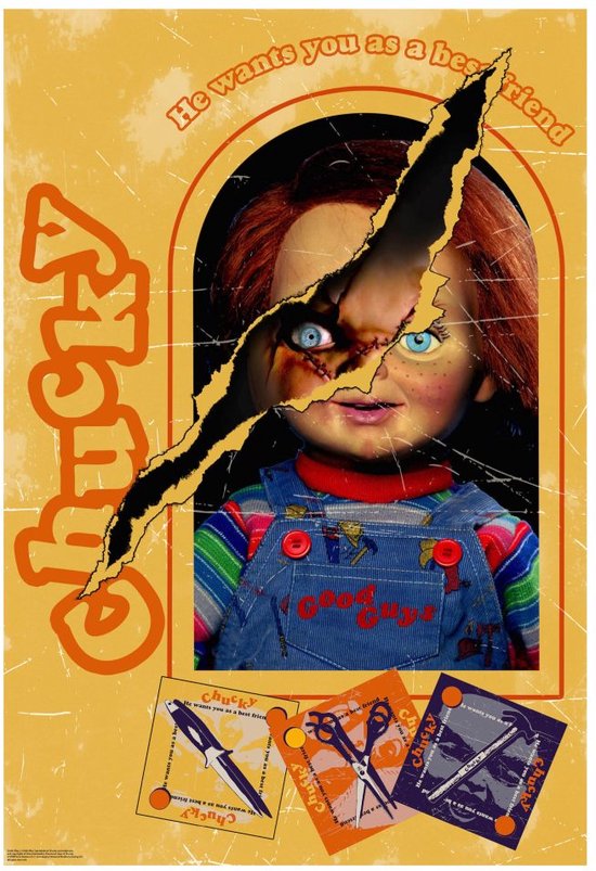 Child's Play Poster -L- Chucky Doll Box Multicolours | bol
