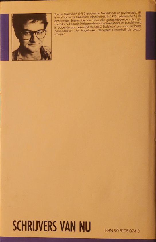 Vogelzaken : verhalen, Tonnus Oosterhoff | 9789051080742 | Boeken | bol