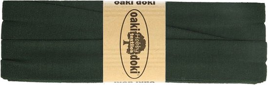 OAKI DOKI TRICOT DE LUXE JERSEY BIAISBAND GROEN 20MM X 3METER- 928 ...