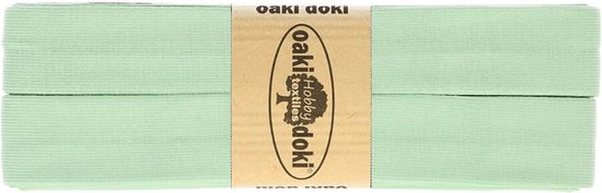 OAKI DOKI TRICOT DE LUXE JERSEY BIAISBAND GROEN 20MM X 3METER- 025 | bol