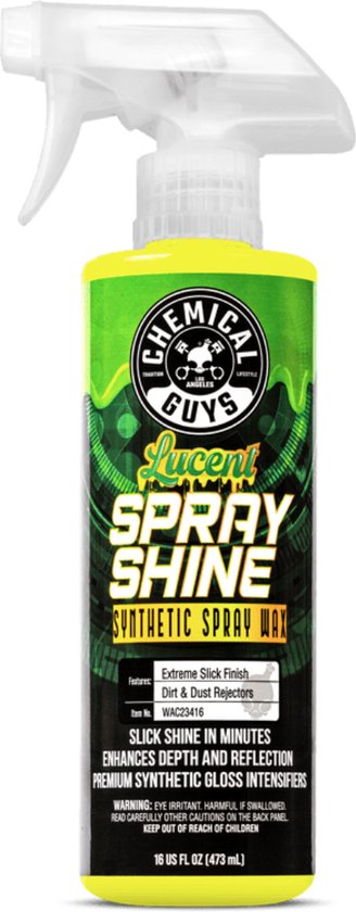 Chemical Guys Lucent Spray Shine Wax 473ml | bol