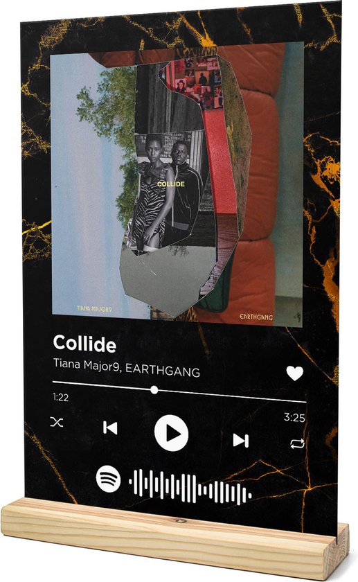 Songr Spotify Muziek Bordje - Collide - Tiana Major9, EARTHGANG - 20x30 ...