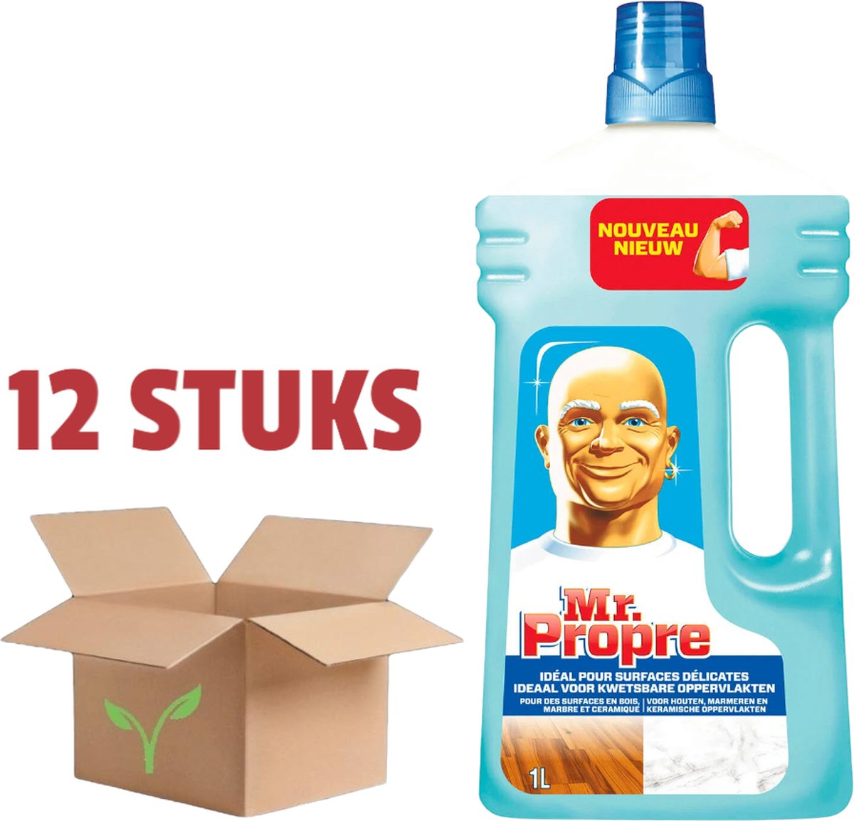 Mr Proper Delicate Oppervlakken Allesreiniger - Voordeelverpakking (12 ...
