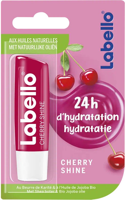 Labello Lippenbalsem Cherry Shine - 5.5 ml - Lipbalsem - Lipbalm ...