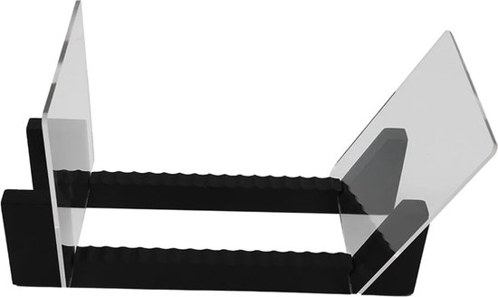 Lp houder - Lp opbergsysteem - Vinyl Houder - Hout - Zwart | bol.com