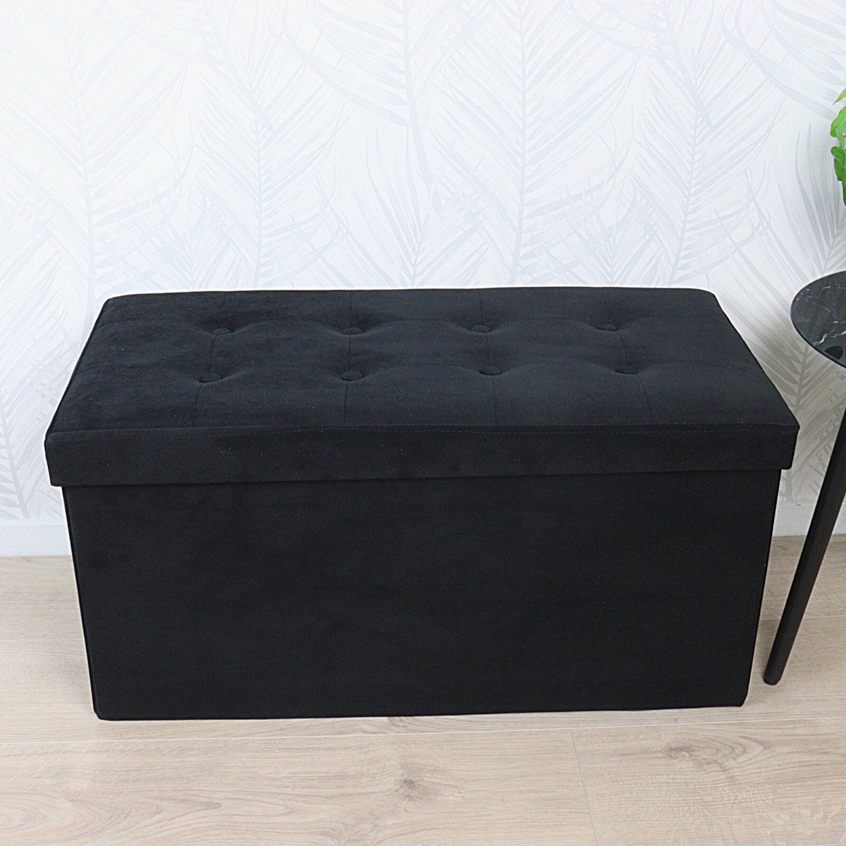 Orange85 Opbergbox - met Bank - Zwart - Speelgoedkist - Opbergbank ...