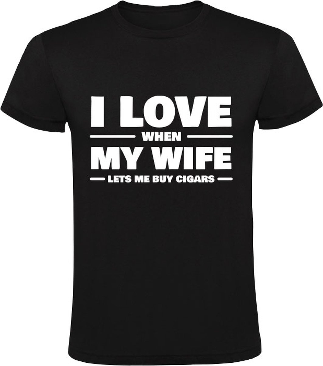 I Love When My Wife Lets Me Buy Cigars Heren T-shirt | sigaren | tabak ...