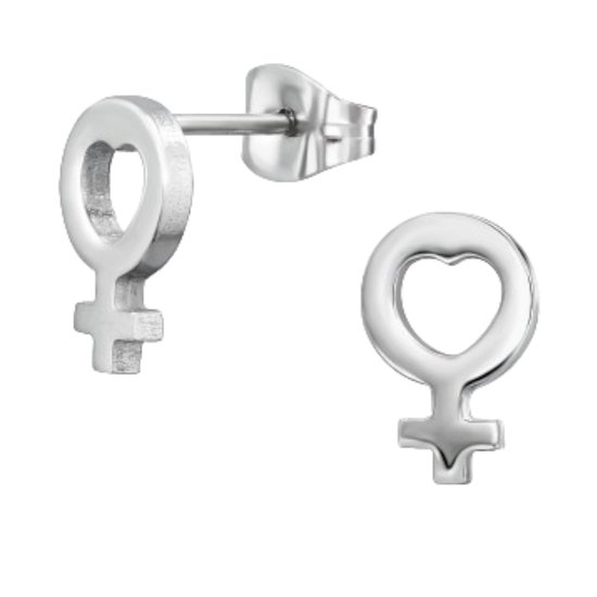 Oorstekers - oorbellen - Hart en Kruis - edel staal - zilverkleurig - religieus -... | bol