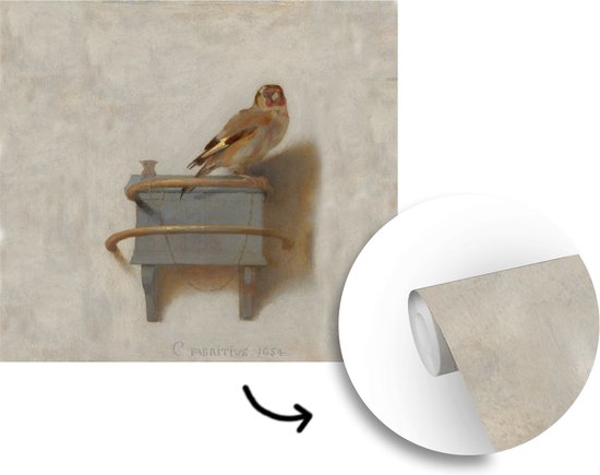 Behang - Fotobehang Puttertje - Oude Meester - Carel Fabritius ...