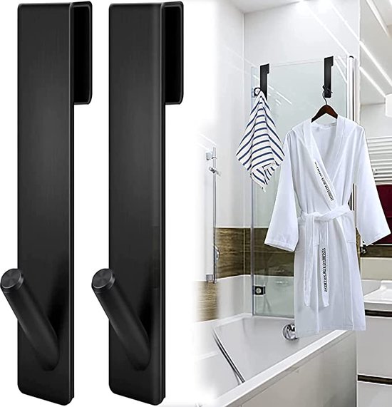 Douche haken - Handdoek haken - Deurhaken - roestvrij staal - 2 stuks ...