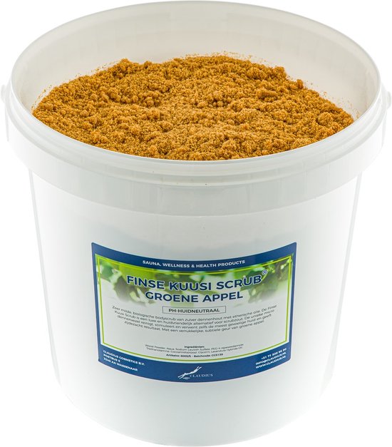 Kuusi Scrub Groene Appel 10 liter - Hydraterende Lichaamsscrub | bol