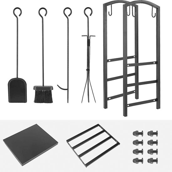 Openhaard Set - Haardset Modern - Openhaard Gereedschap 4-Delig - Zwart ...