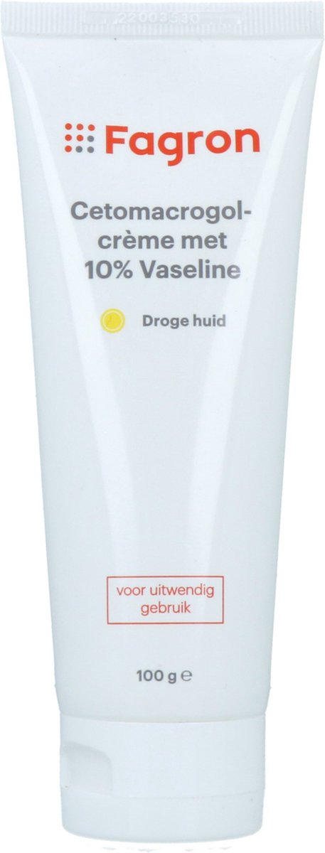 Fagron Cetomacrogolcrème 10% Vaseline 100 gr | bol