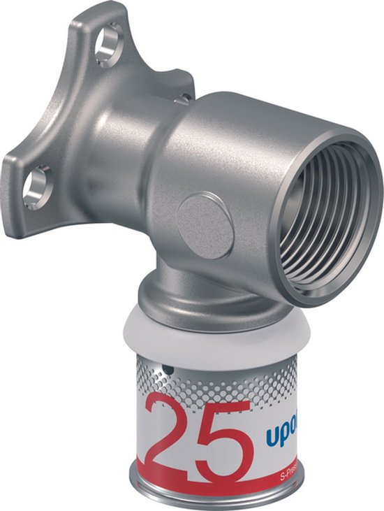 Uponor S-Press Smart Aqua muurplaat - met flens 3/4 binnendraad x 25 mm pers | bol