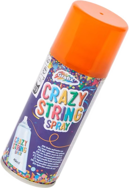 Grafix Serpentinespray | Crazy String Spray | Groen / Geel / Roze ...