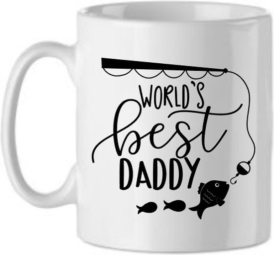 Bedrukte Beker Vissen -Thee - Papa - Mok Vaderdag - Fishing -Koffie - Mug - Dad -... | bol